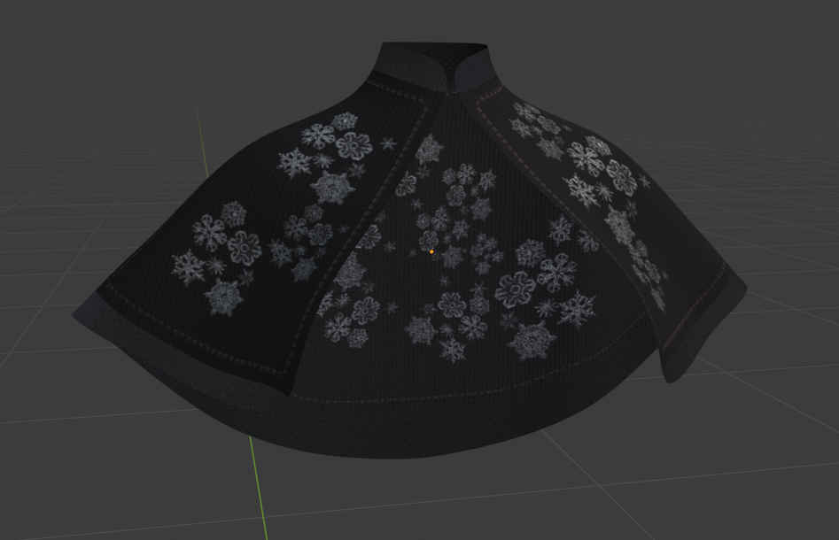 Winter Shoulder Cape - Rigged FBX - Vrchat clothing - Commercial use ...