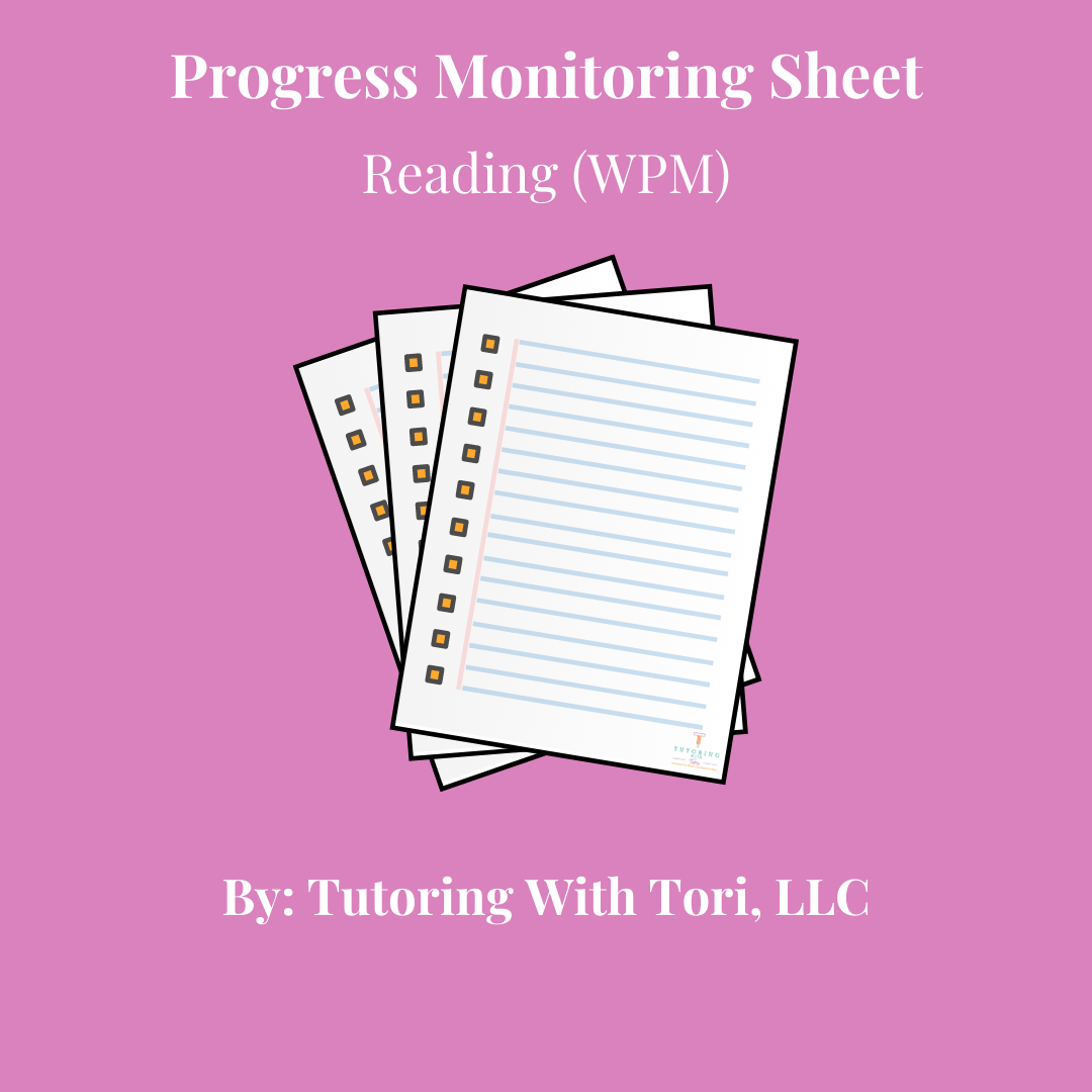 Progress Monitoring Sheet (Reading) WPM - Payhip