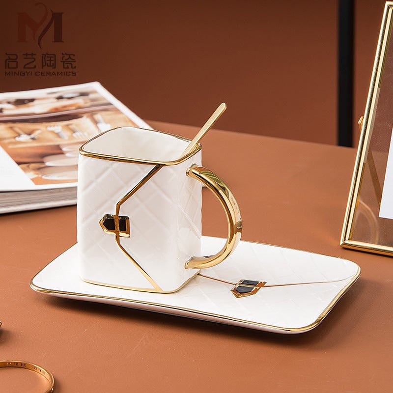 New Ceramic Plate Coffee Mug Set Design Innovative Handbag - Payhip