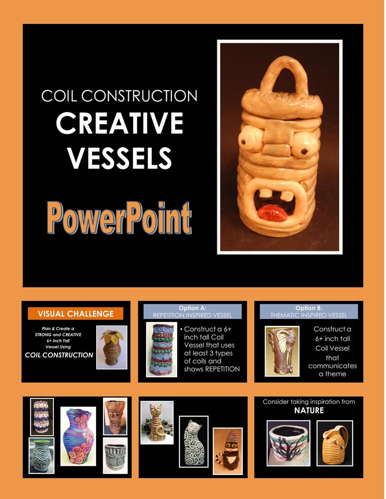 Cardboard Sculpture BUNDLE with 3 PowerPoints, a PDF Lesson Plan ...