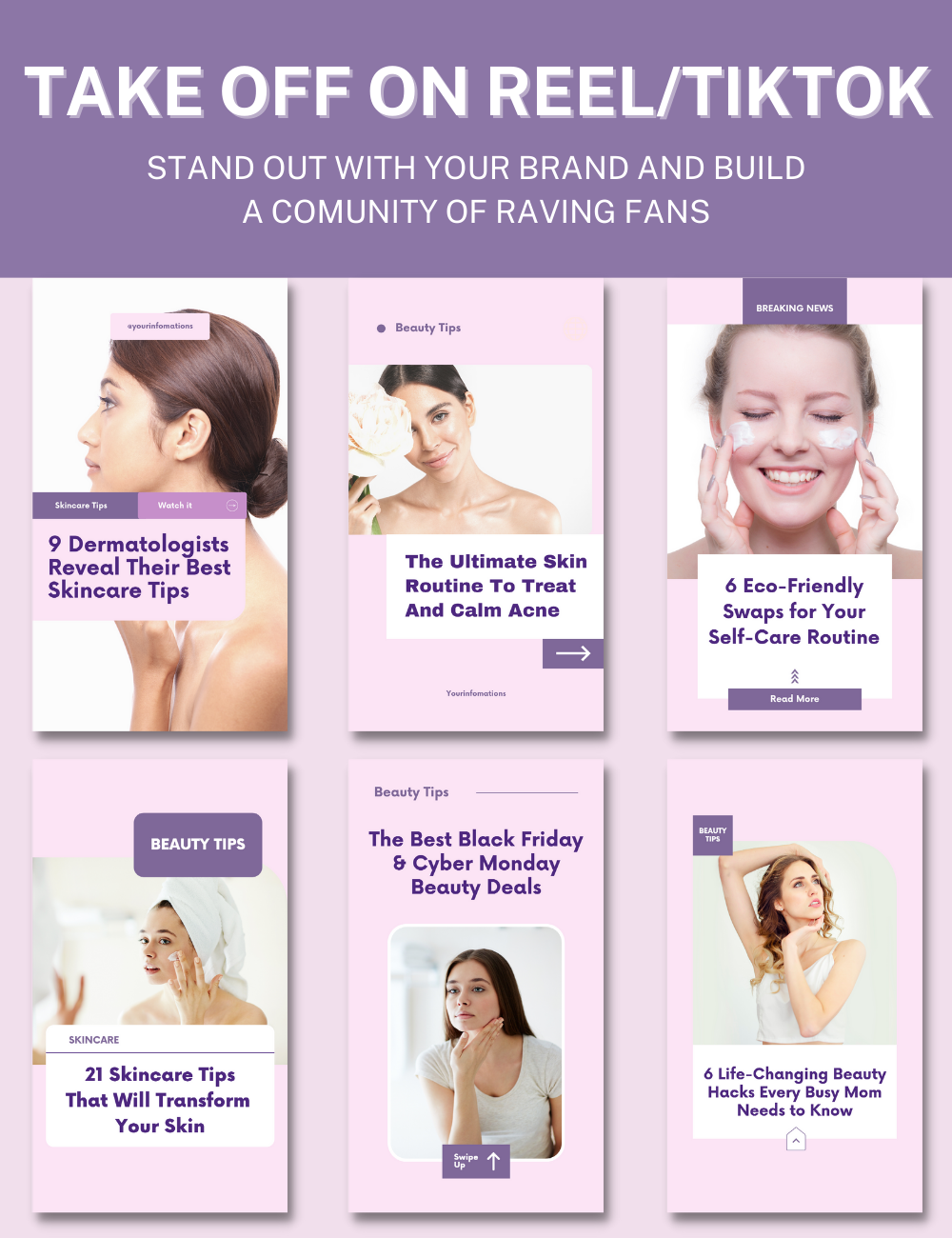 TikTok Video & Reels Marketing Pack| Instagram reels templates| Canva ...