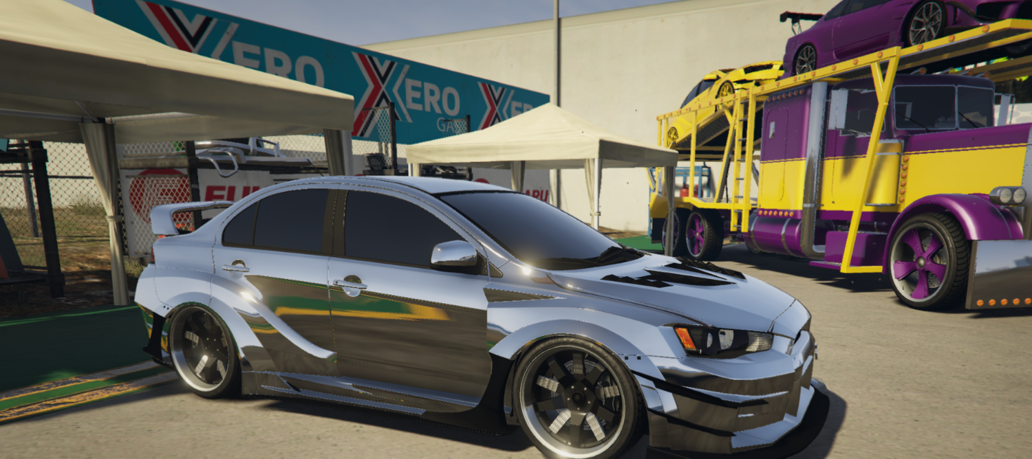 Mitsubishi Evo 10 - Custom Kit Handling And Sounds FiveM Ready Car ...