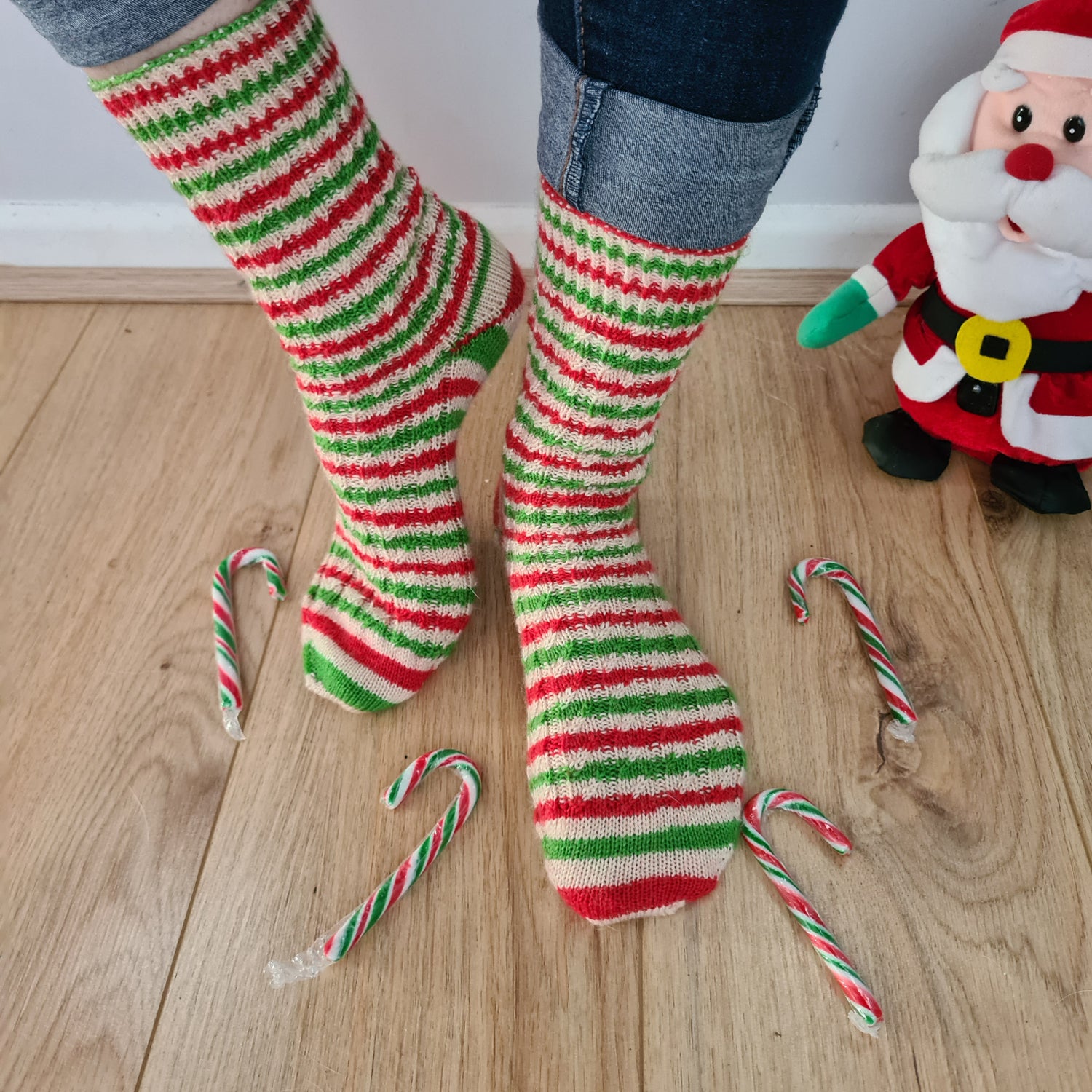 Festive Candy Cane Socks - Payhip
