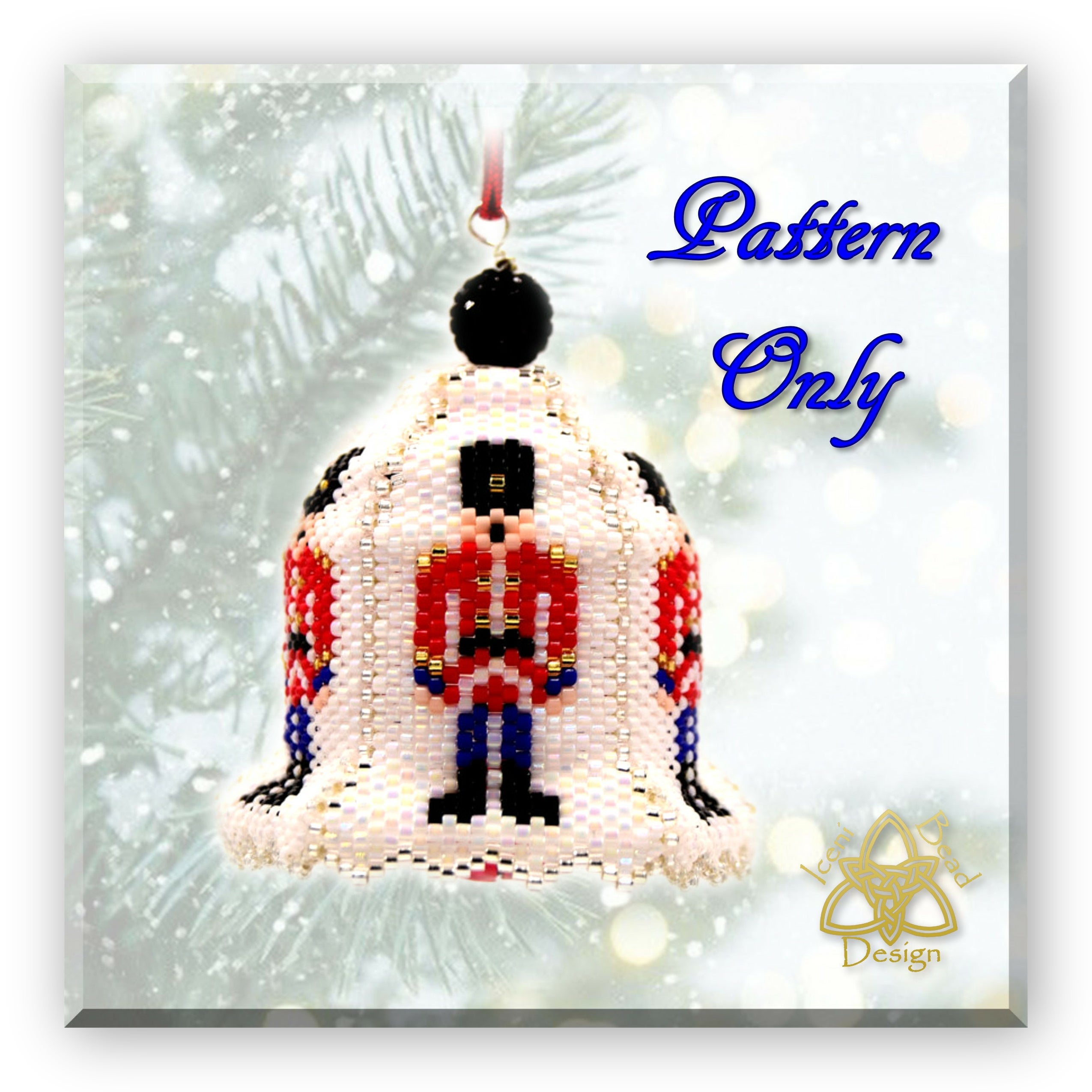 Nutcracker Bell Christmas Beaded Ornament Pattern - Payhip