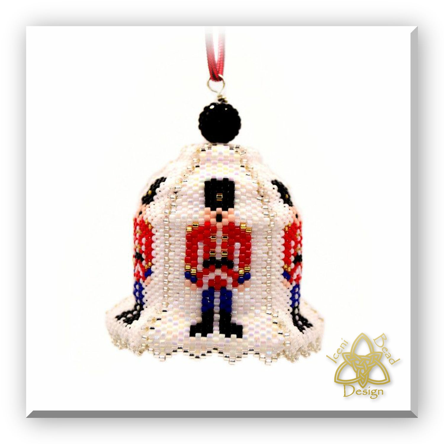 Nutcracker Bell Christmas Beaded Ornament Pattern - Payhip