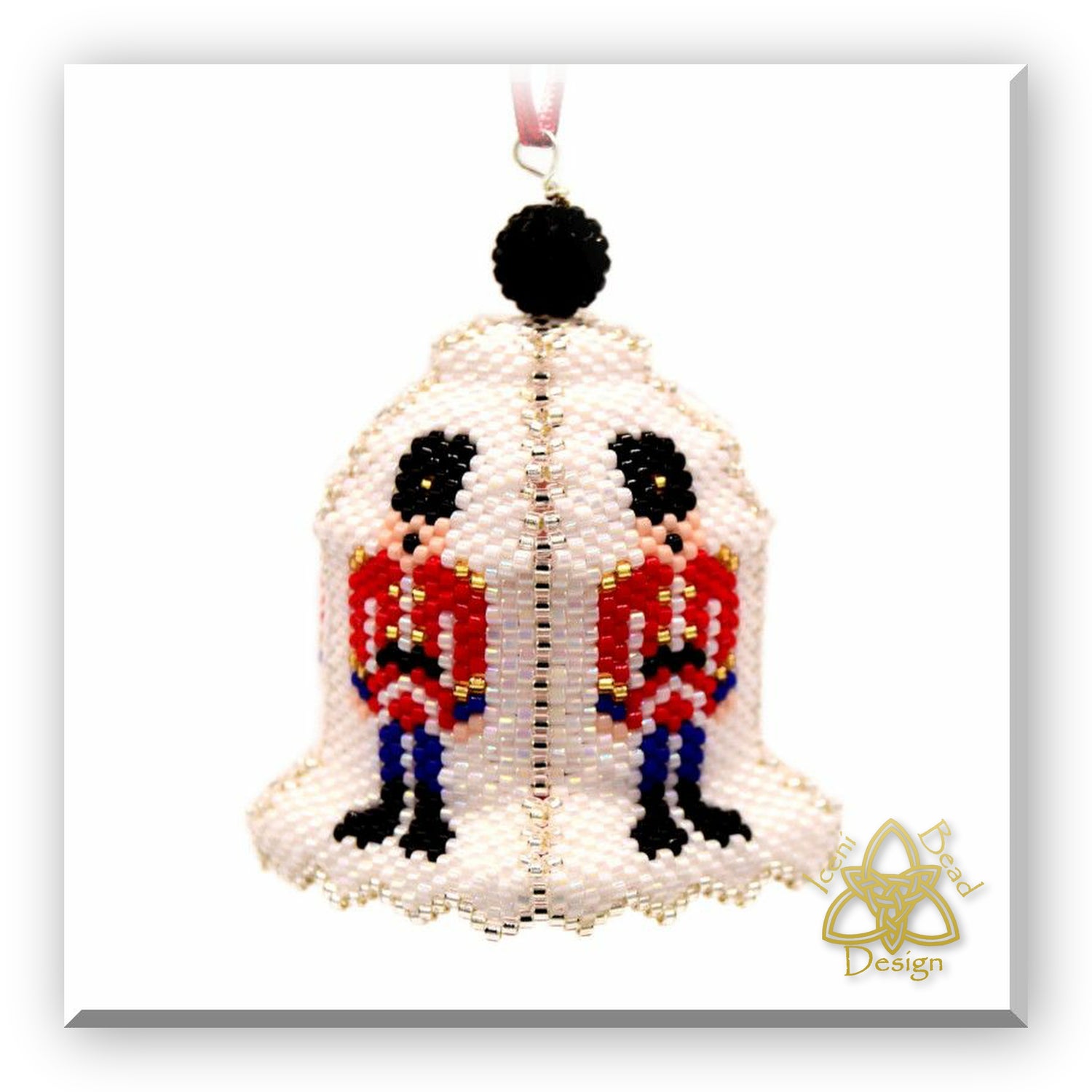 Nutcracker Bell Christmas Beaded Ornament Pattern - Payhip