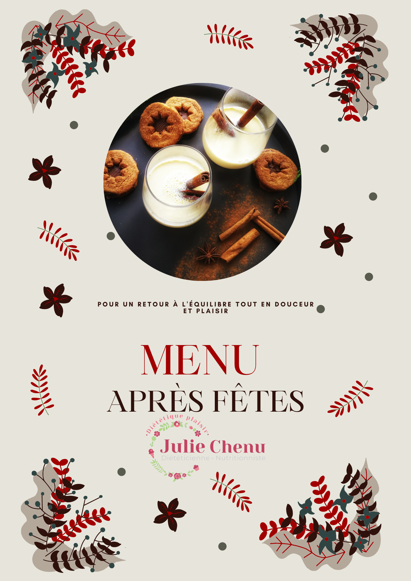 1 semaine de Menu "Après fêtes": Pour un retour à l'équilibre tout en ...
