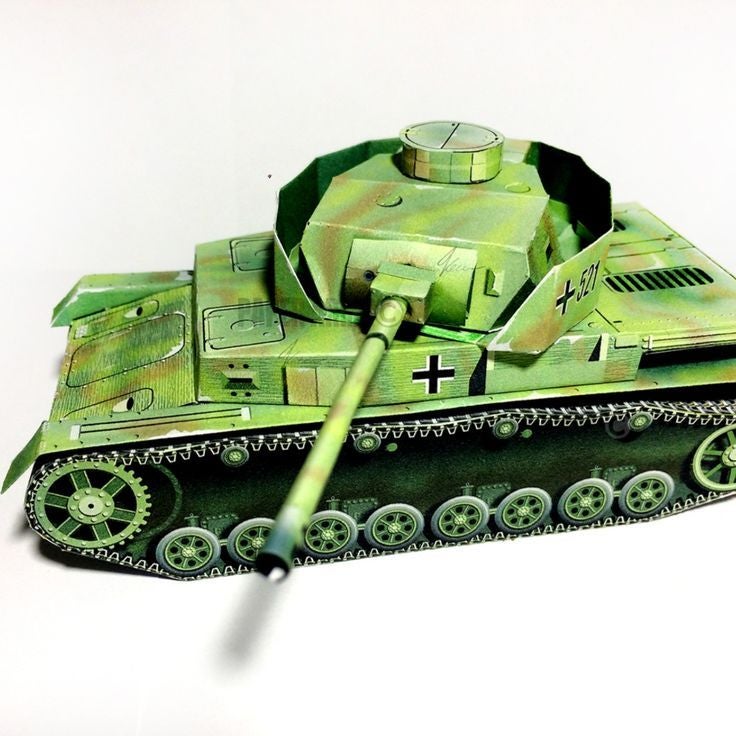 Paper Tank Model Kit Pz Kpfw IV Normandy 1944 WW 2 - Payhip