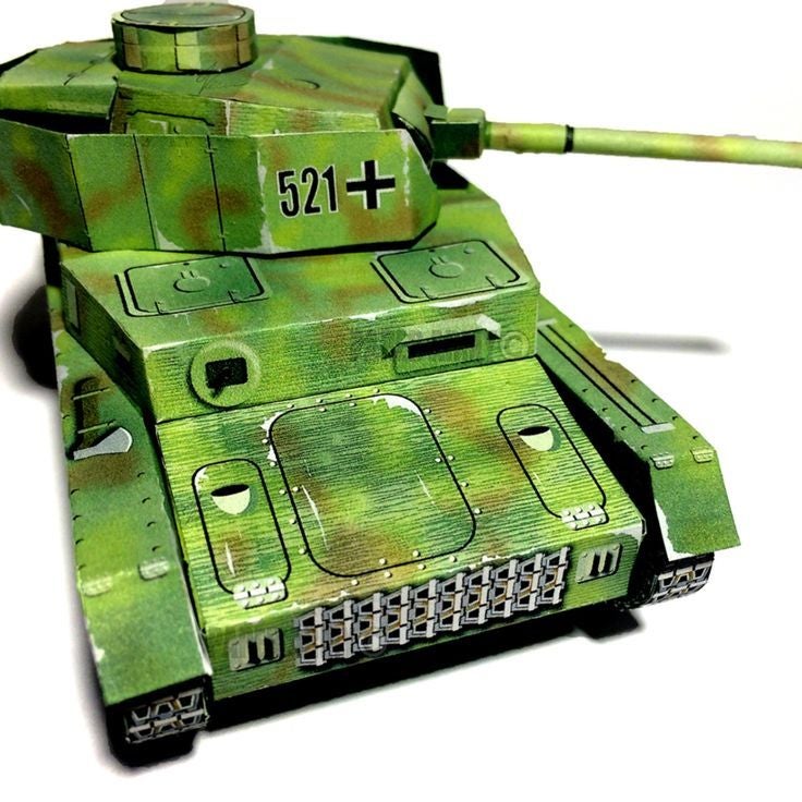 Paper Tank Model Kit Pz Kpfw IV Normandy 1944 WW 2 - Payhip