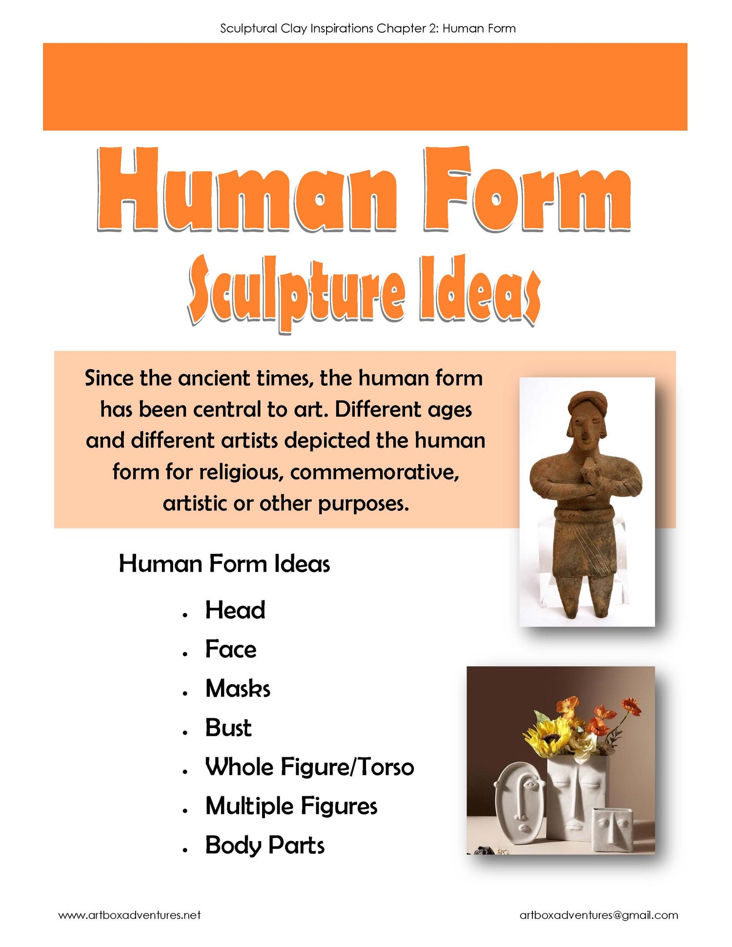 2 - Human Form Sculptural Clay Inspirations - Payhip