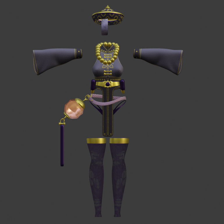 Vampire cape cloak - Halloween - FBX Rigged - Commercial use *2021 ...