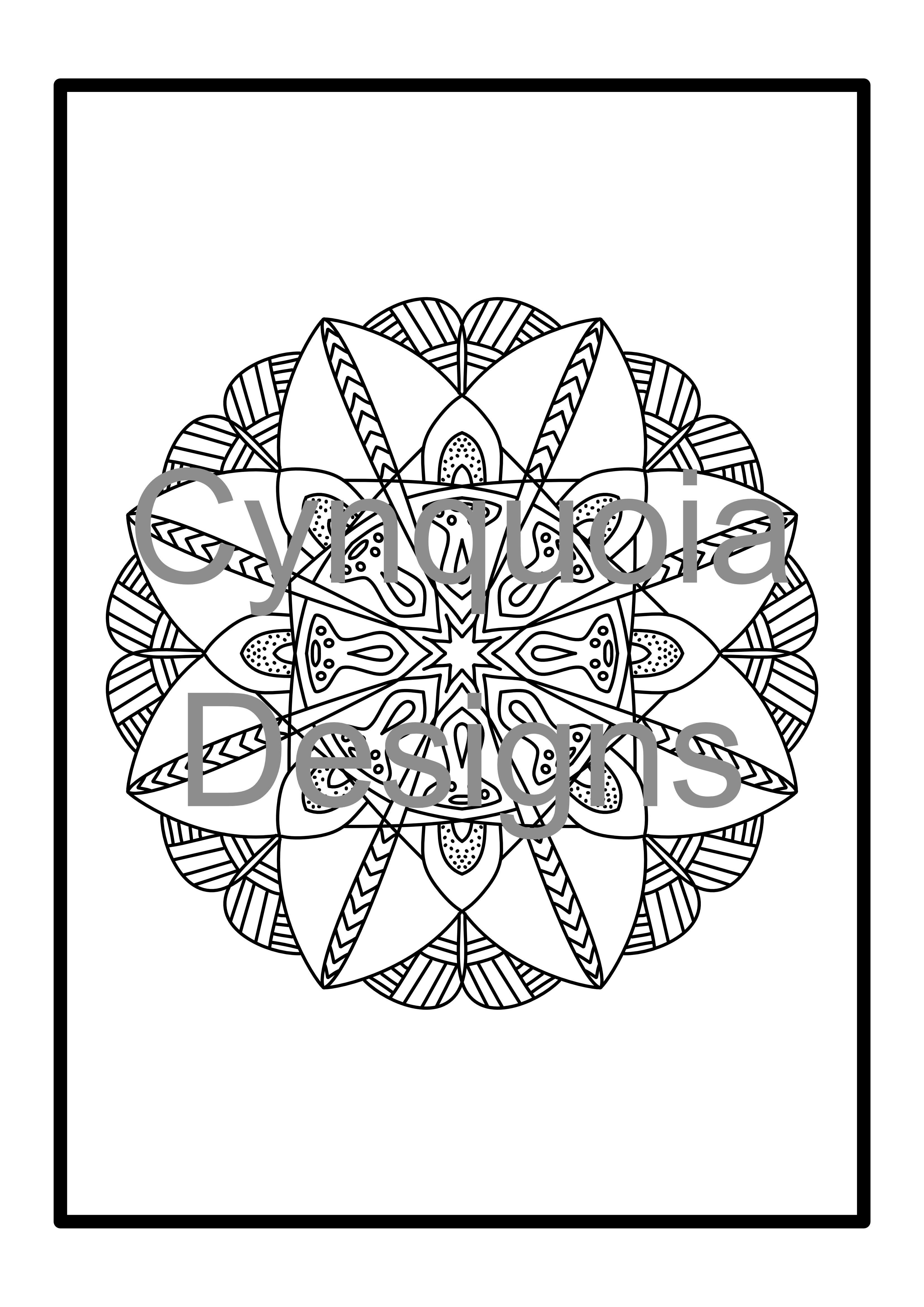 Digital File: Mandala Colouring Page 29 - Personal - Payhip