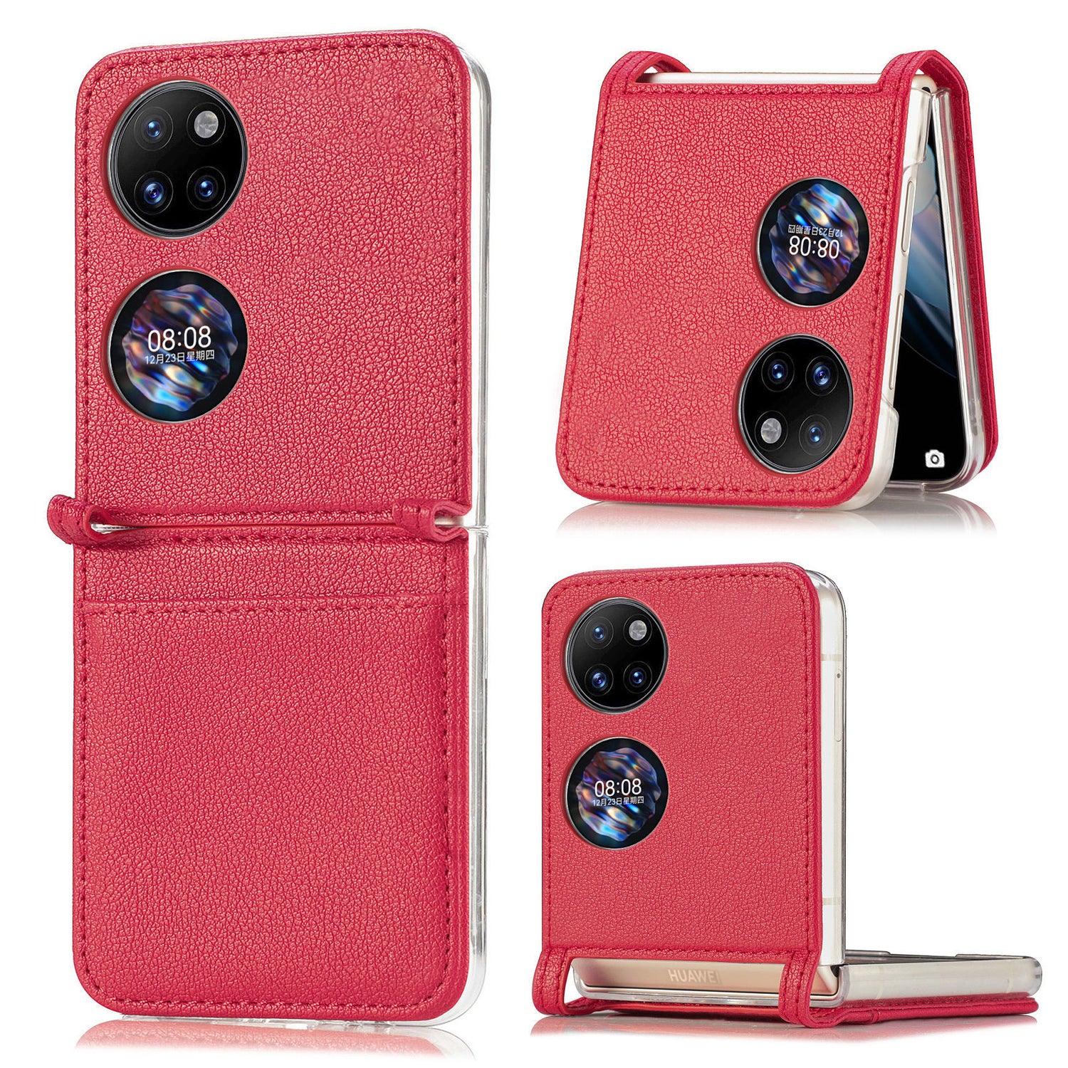 New Huawei P50 Pocket Case Leather Protective Cover P50 Pocket - Payhip
