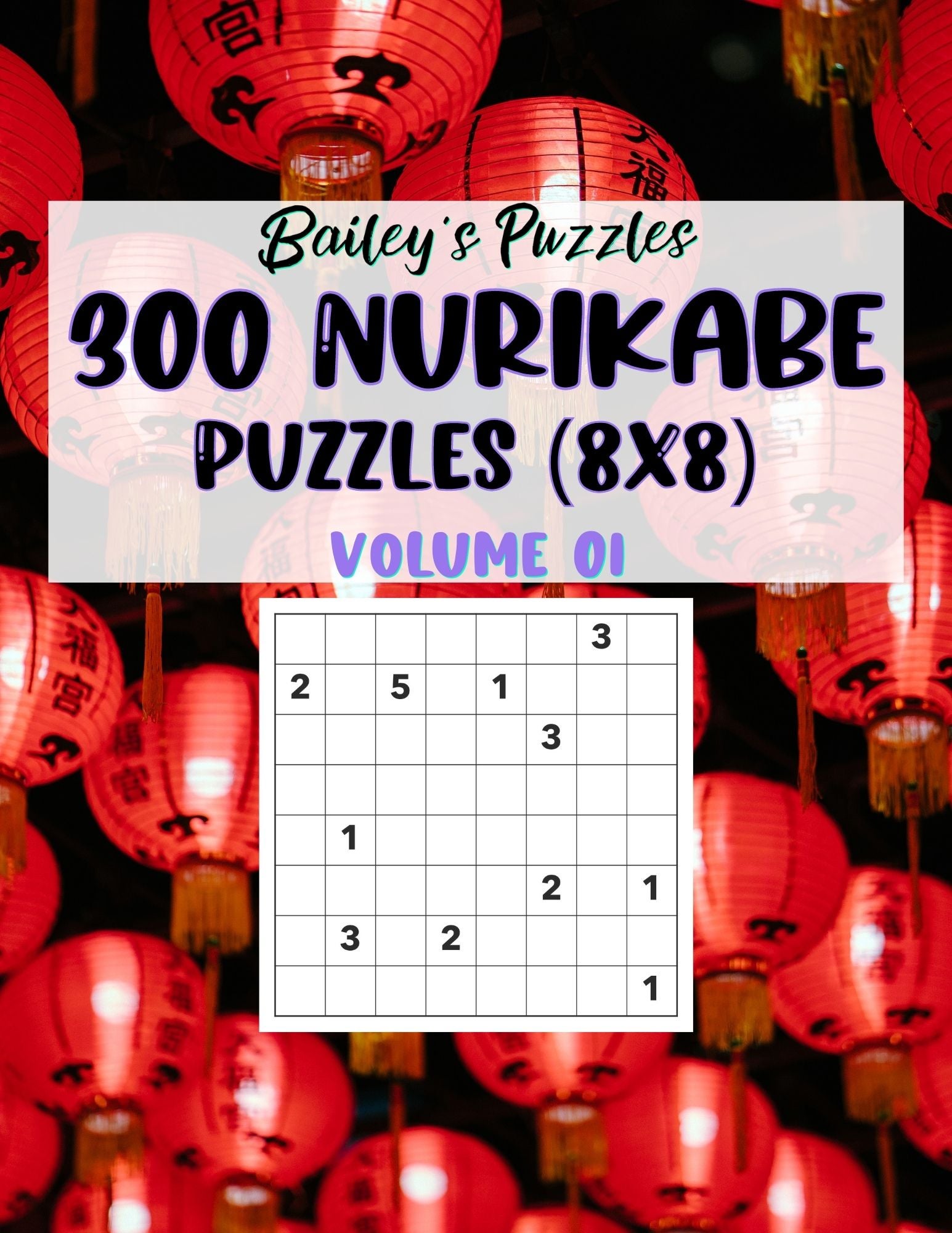 300 NURIKABE Puzzles (8x8) - Payhip