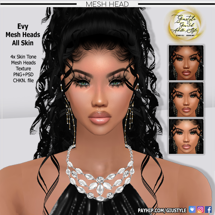 EVY MESH HEAD PNG PSD#004 - Payhip