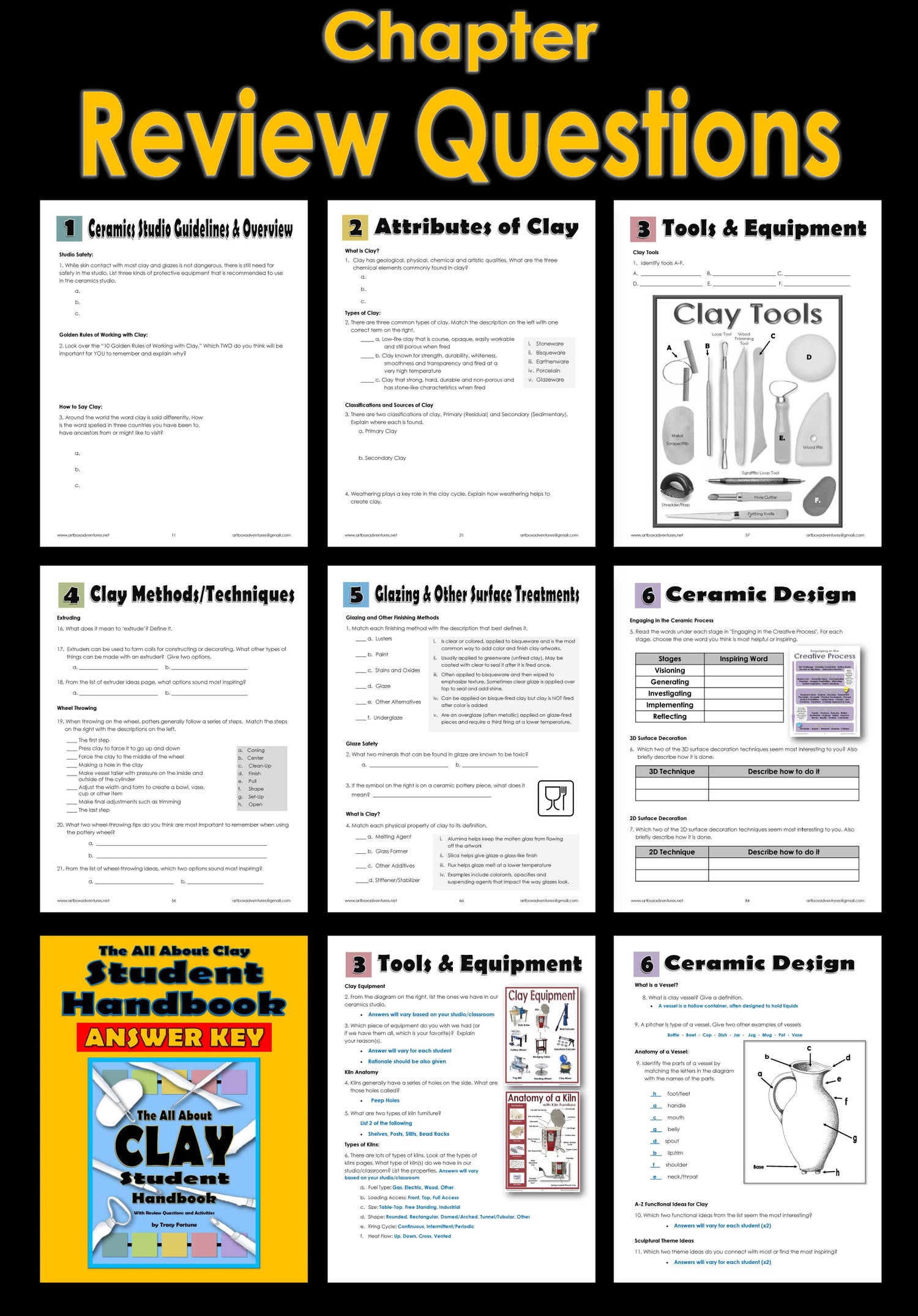 The All About Clay STUDENT HANDBOOK with Chapter Questions and Answer ...