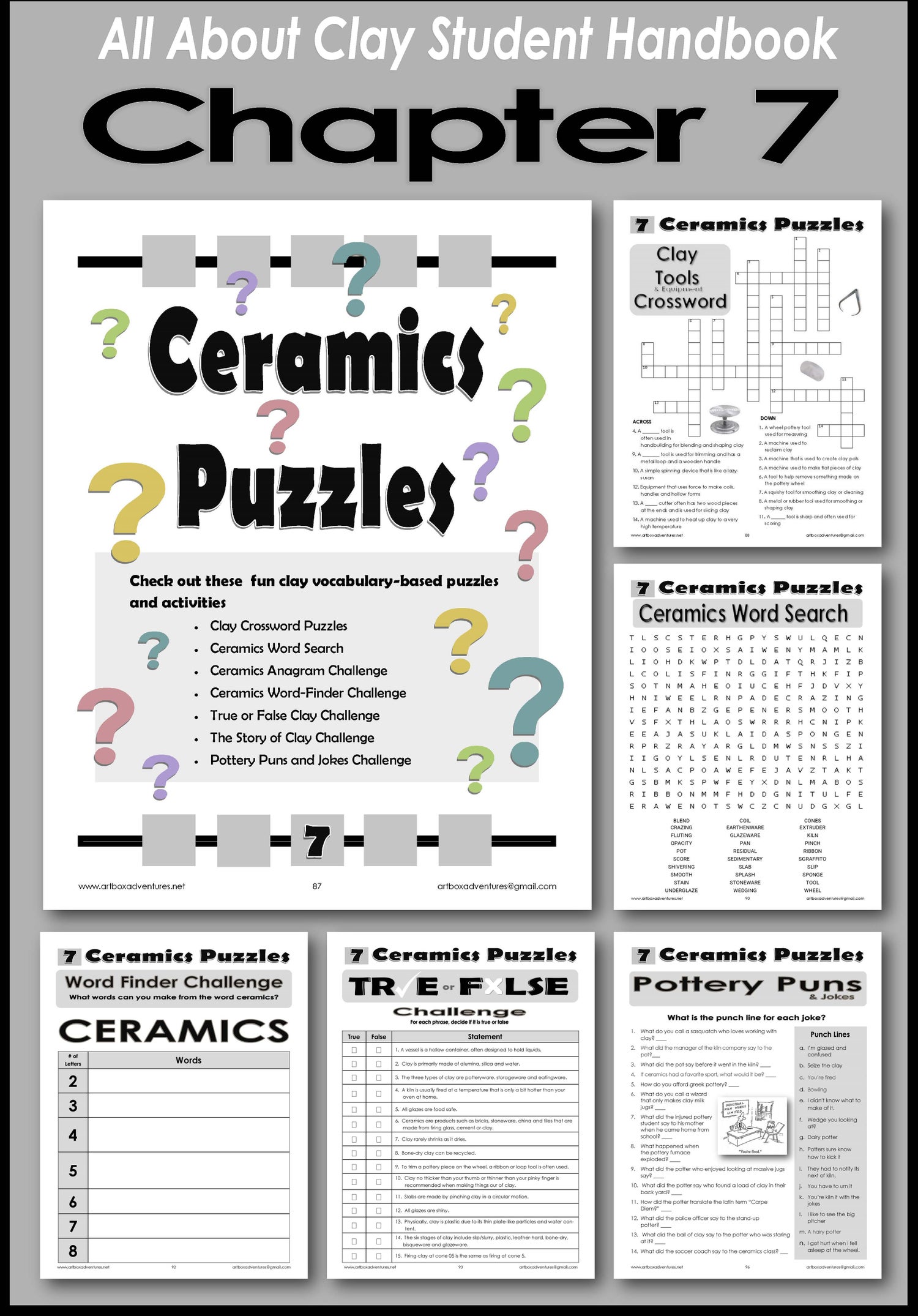 The All About Clay STUDENT HANDBOOK with Chapter Questions and Answer ...