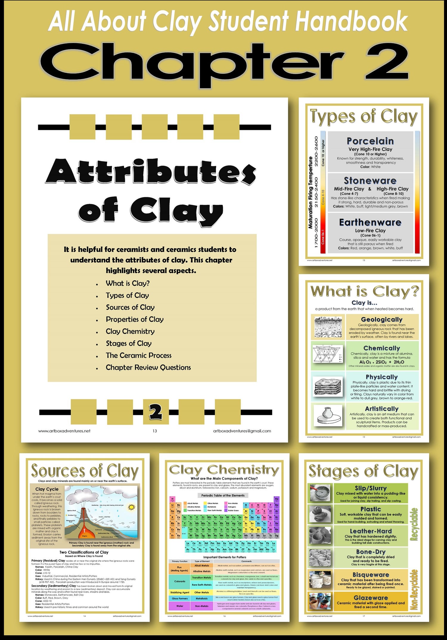 The All About Clay STUDENT HANDBOOK with Chapter Questions and Answer ...