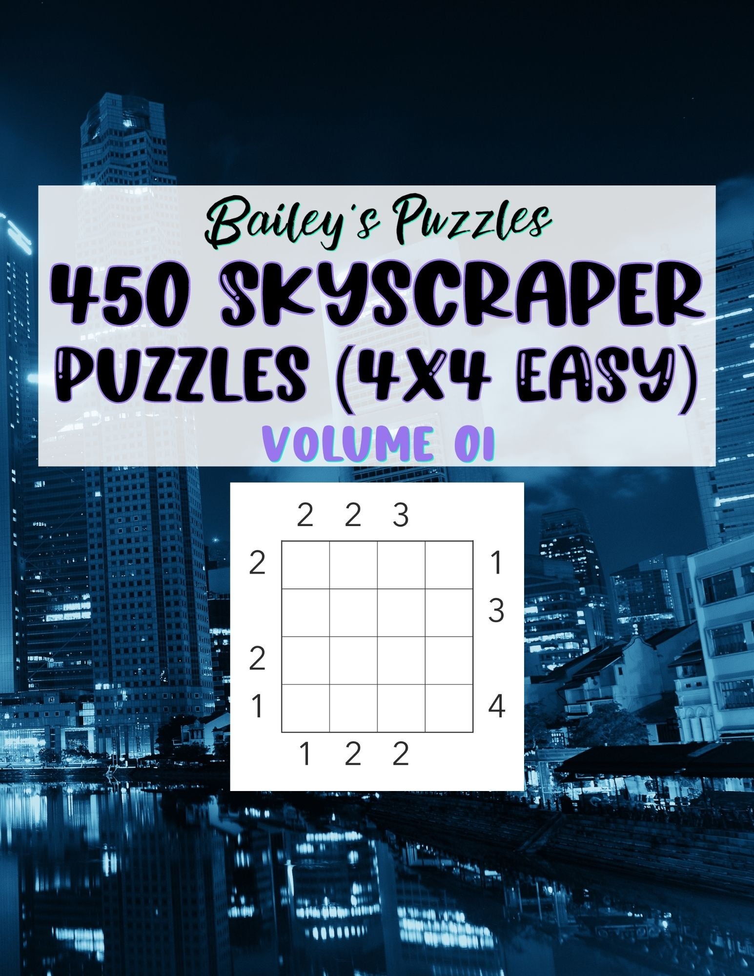 450 SKYSCRAPER Puzzles (4x4, easy) - Payhip