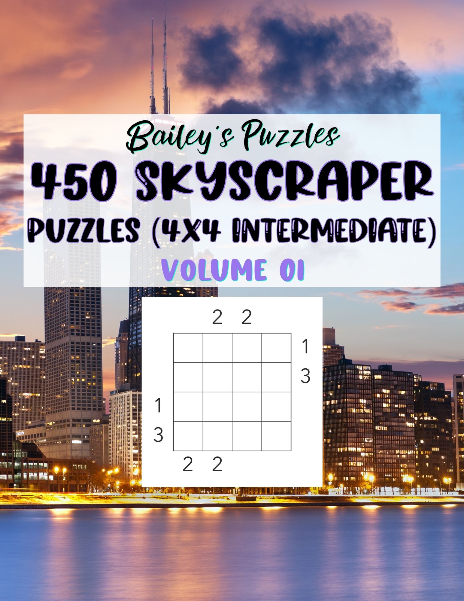 450 SKYSCRAPER Puzzles (4x4, intermediate) - Payhip