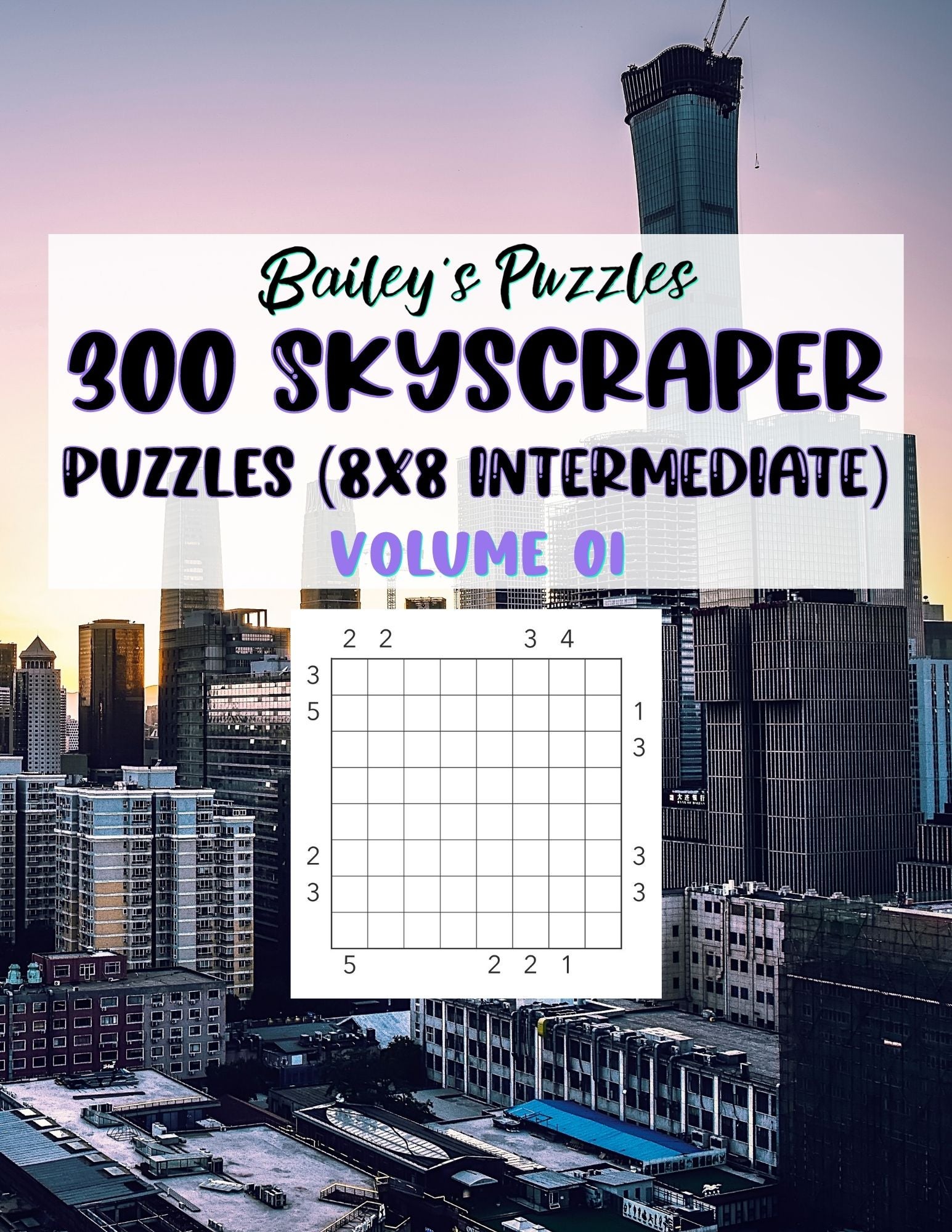 300 SKYSCRAPER Puzzles (8x8, intermediate) - Payhip