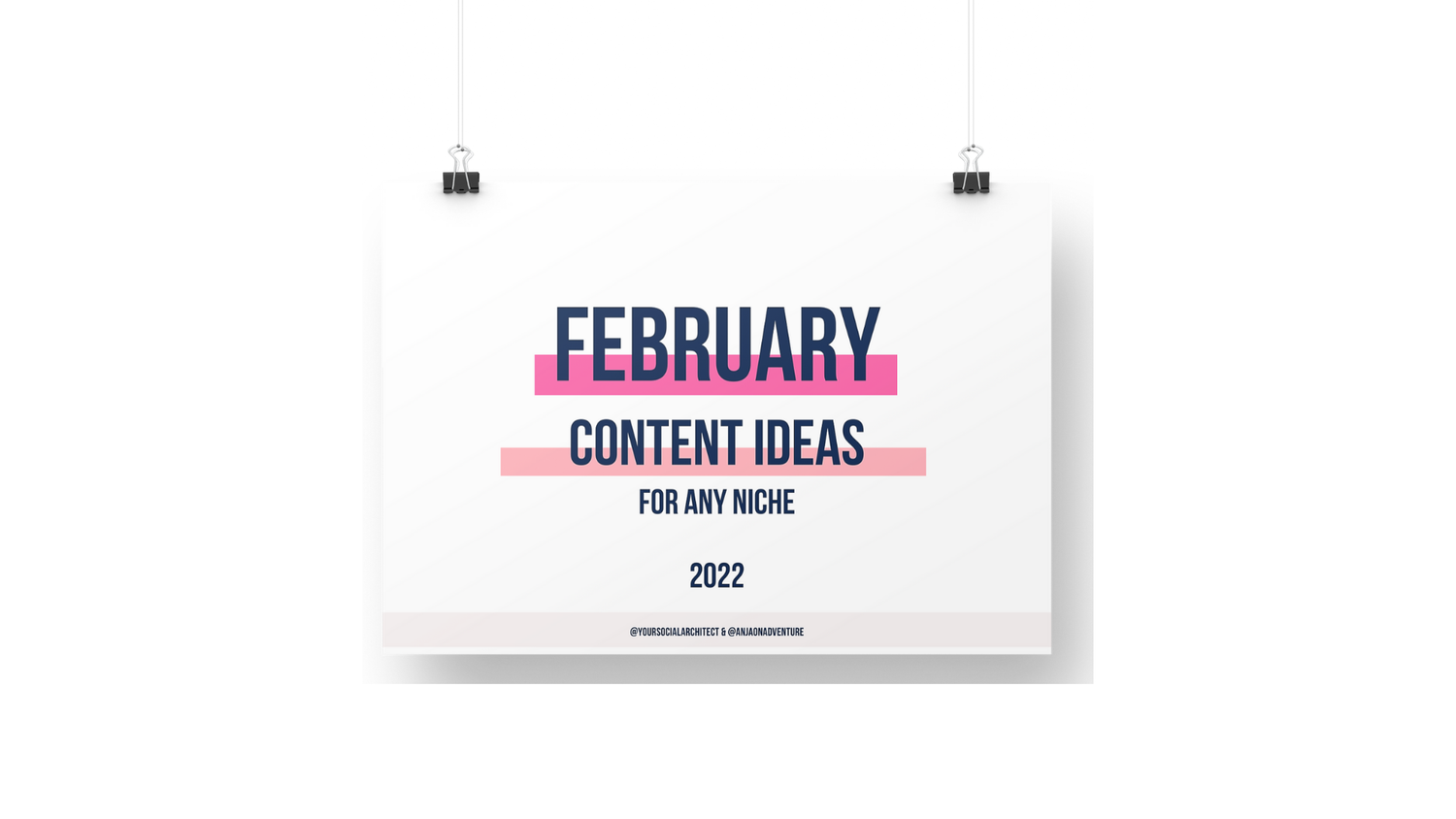 FEBRUARY CONTENT and STORIES IDEAS - Payhip