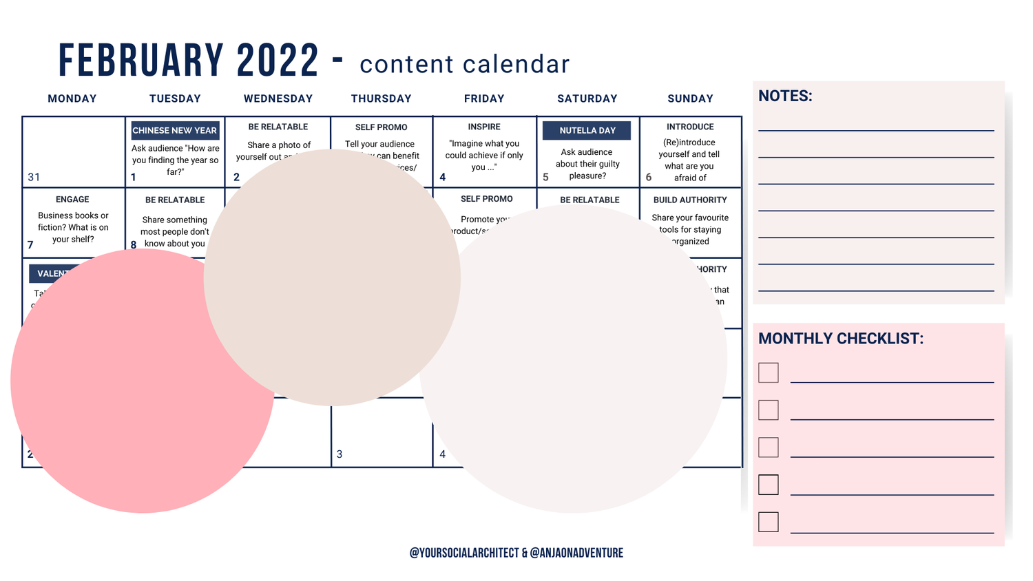 FEBRUARY CONTENT and STORIES IDEAS - Payhip