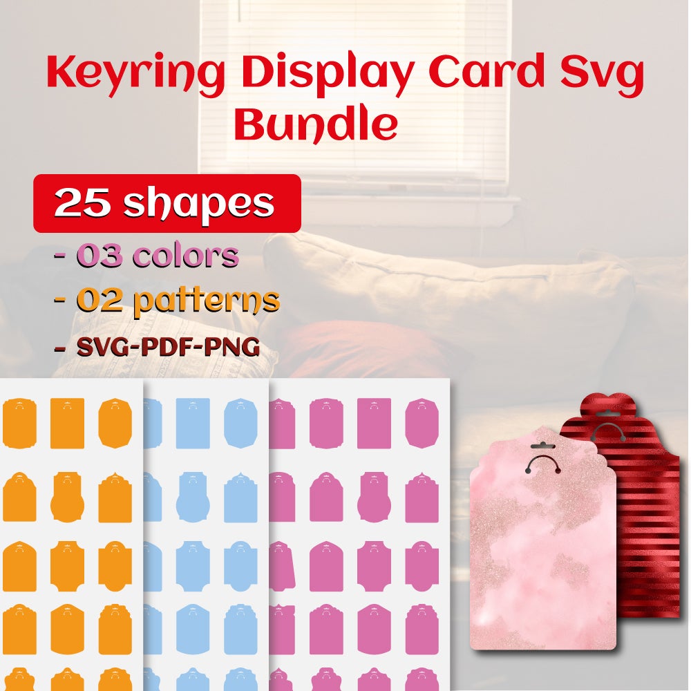 Keyring Display Card Svg Bundle - Payhip