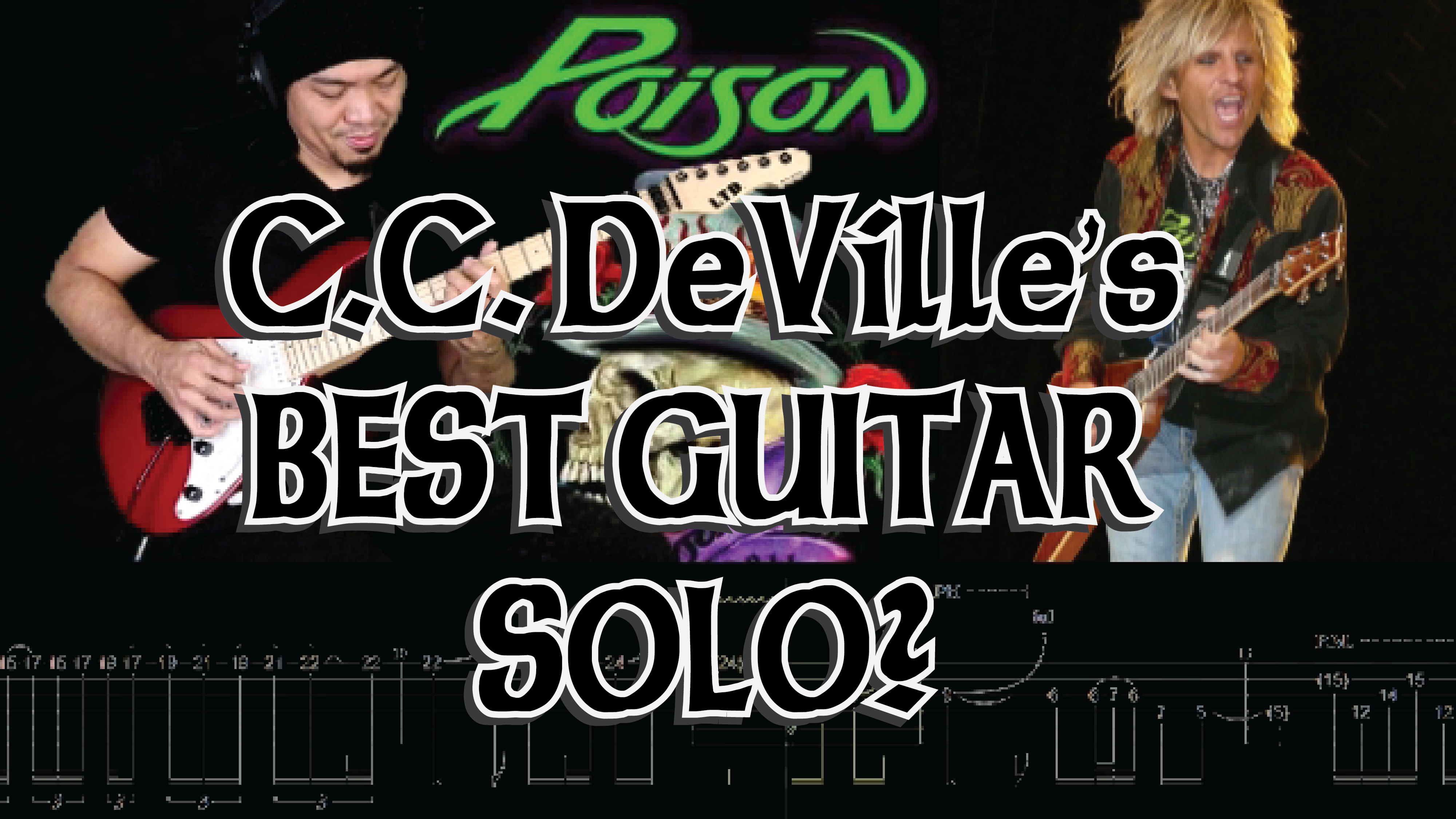 Poison's Life Goes On Guitar Solo PDF Tabs, GP7 File and Solo Backing ...