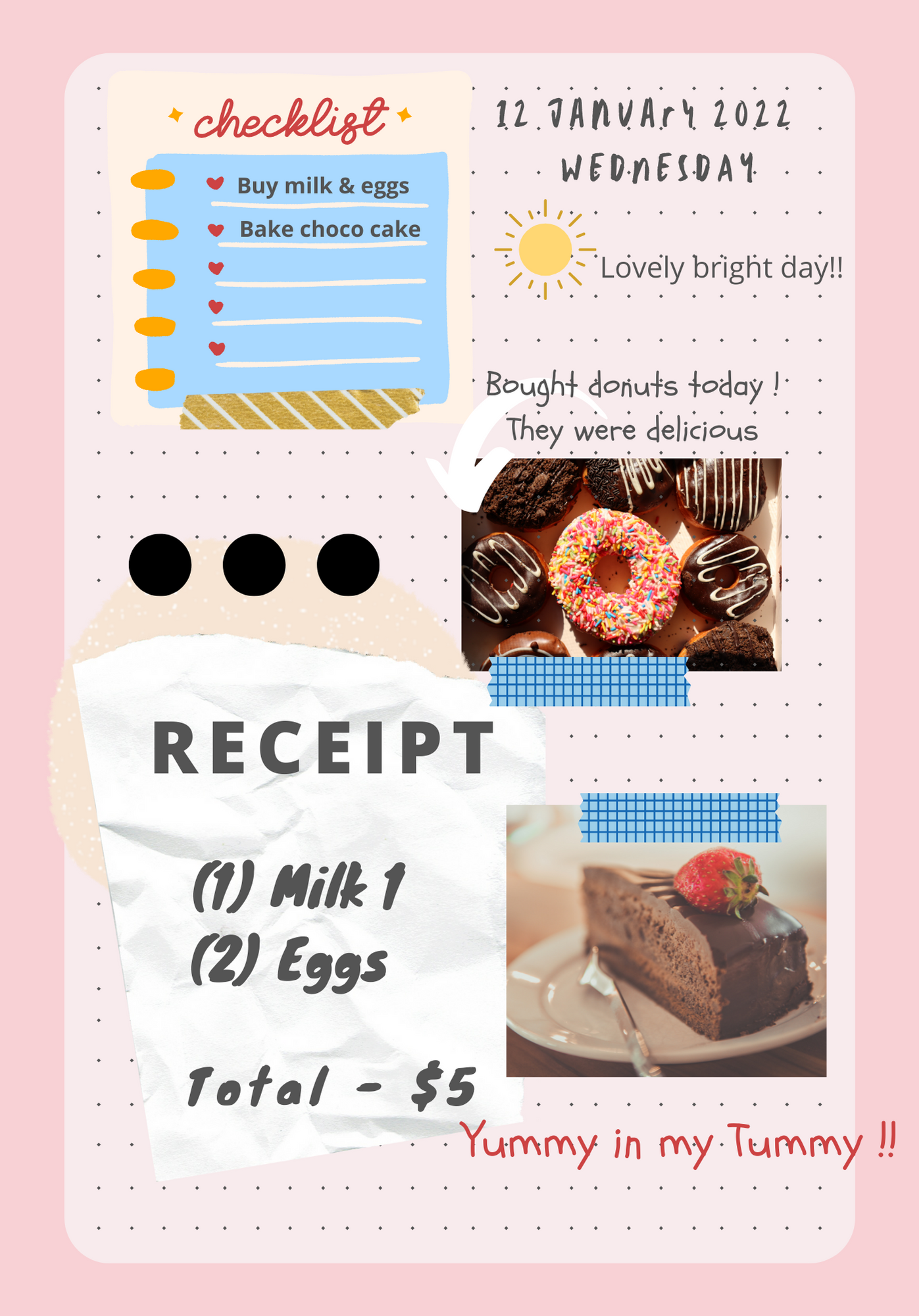 Pastel Themed Printable Planner Inserts (Dotted Blank A5) - Payhip