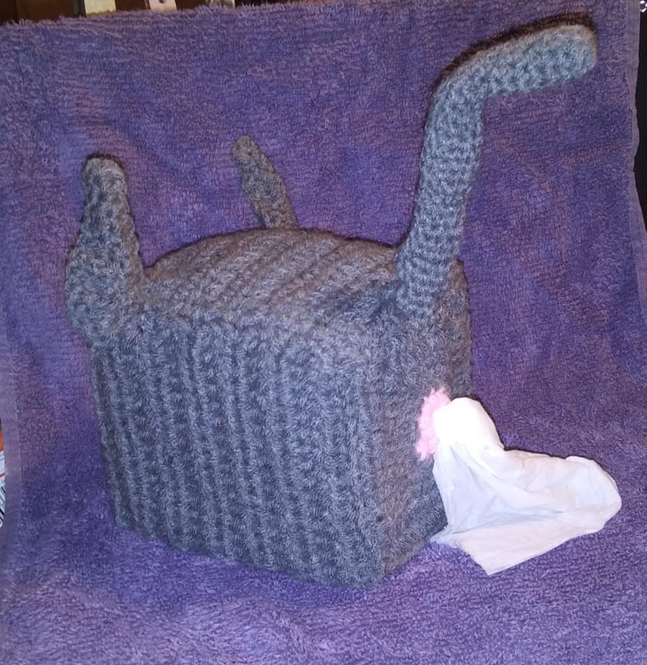 Cat Butt Tissue Box Cover - Payhip