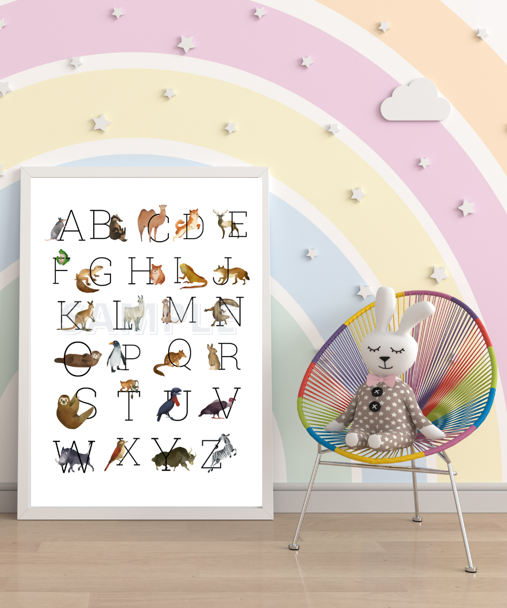 Alphabet Chart- Printable Nursery Wall Art - Payhip