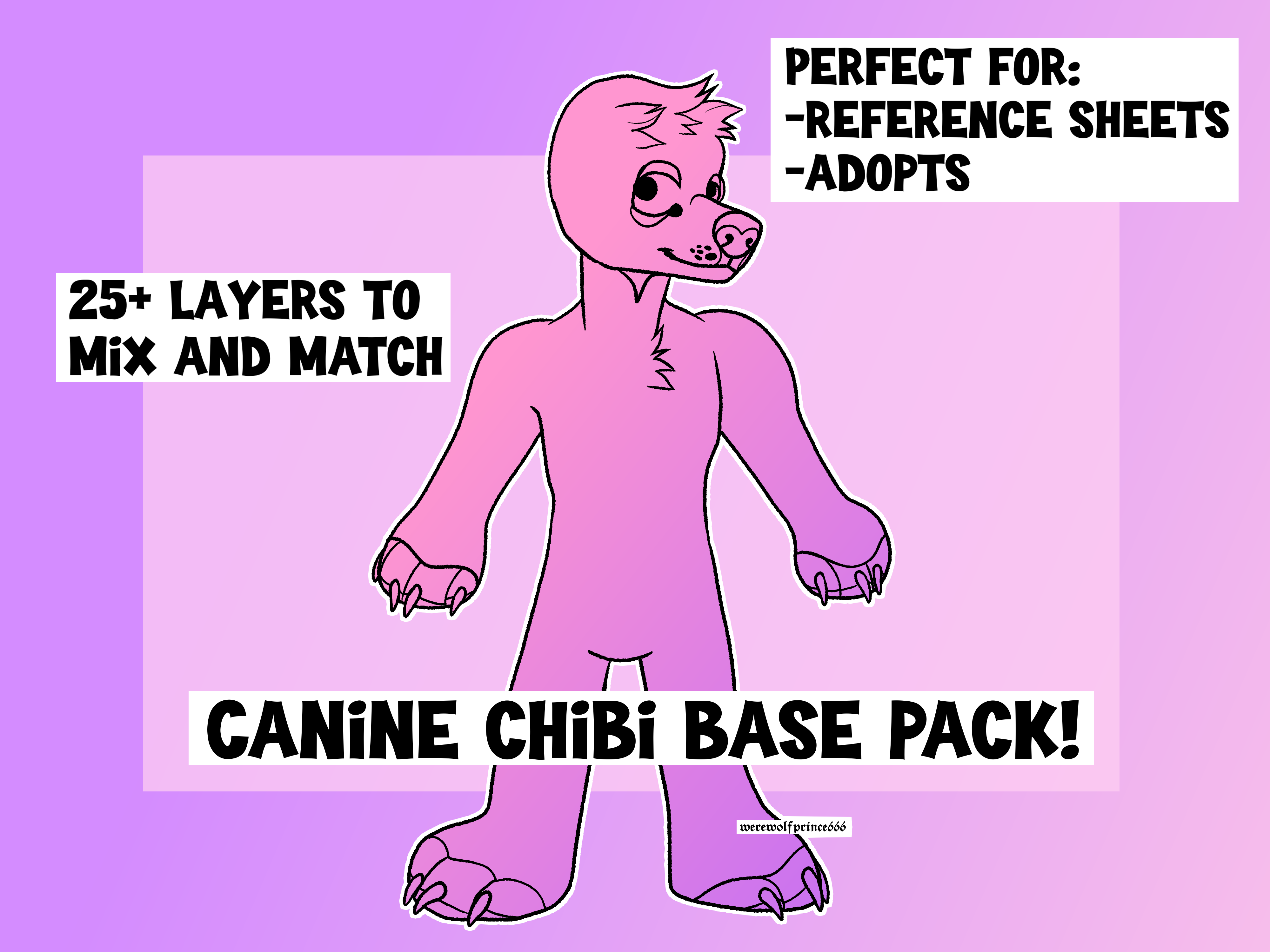 Big Chibi Canine Base - Payhip
