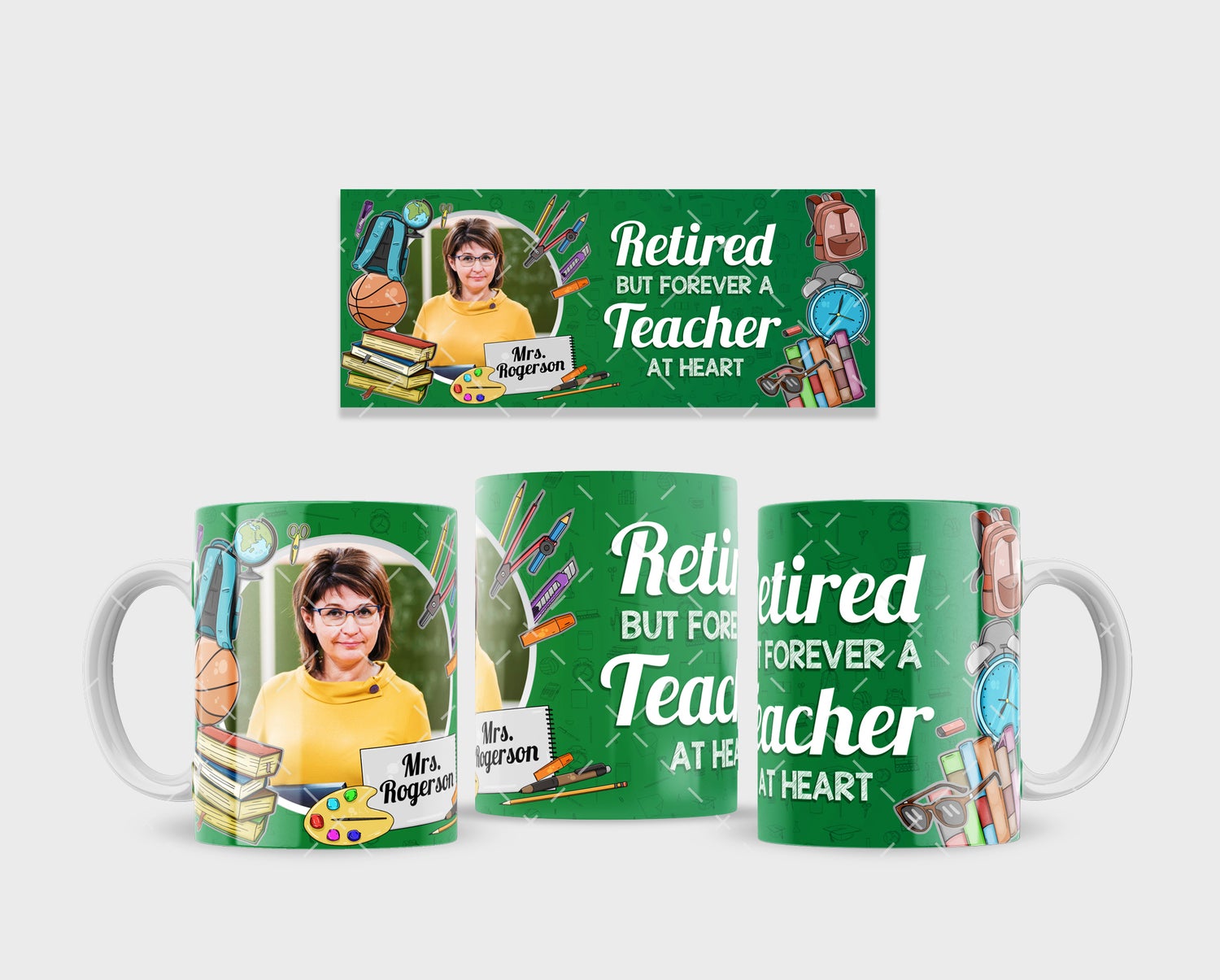 Retirement Photo Slate and Mug Design #4 (Teacher) - Payhip