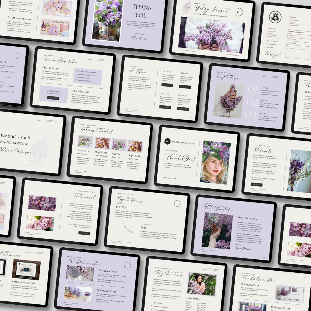 Client Goodbye Packet | Lilac [H] - Payhip