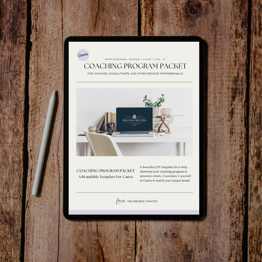 Coaching Program Packet | Lilac [V] - Payhip