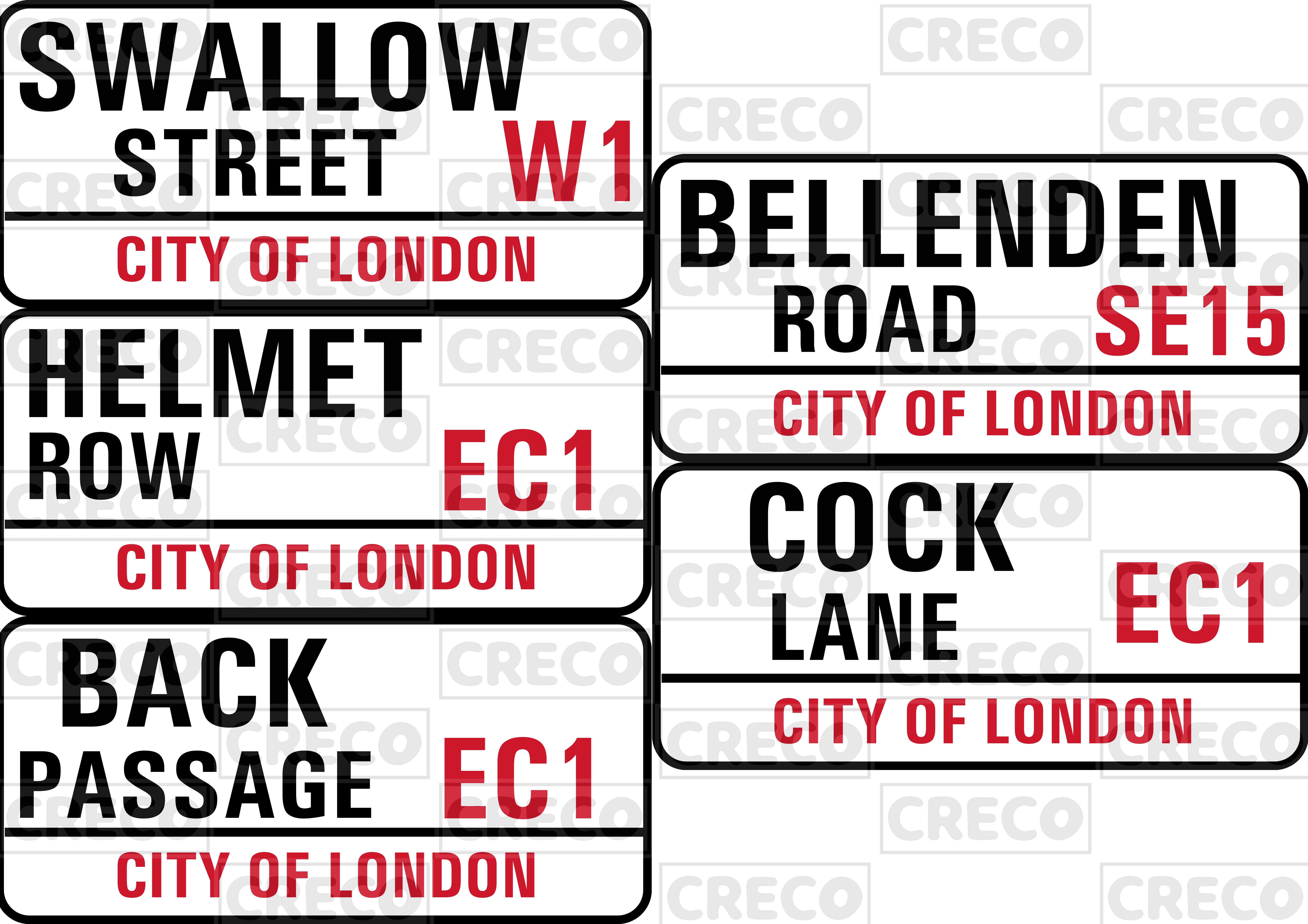 London Street Signs - Drop 1/2 - Payhip