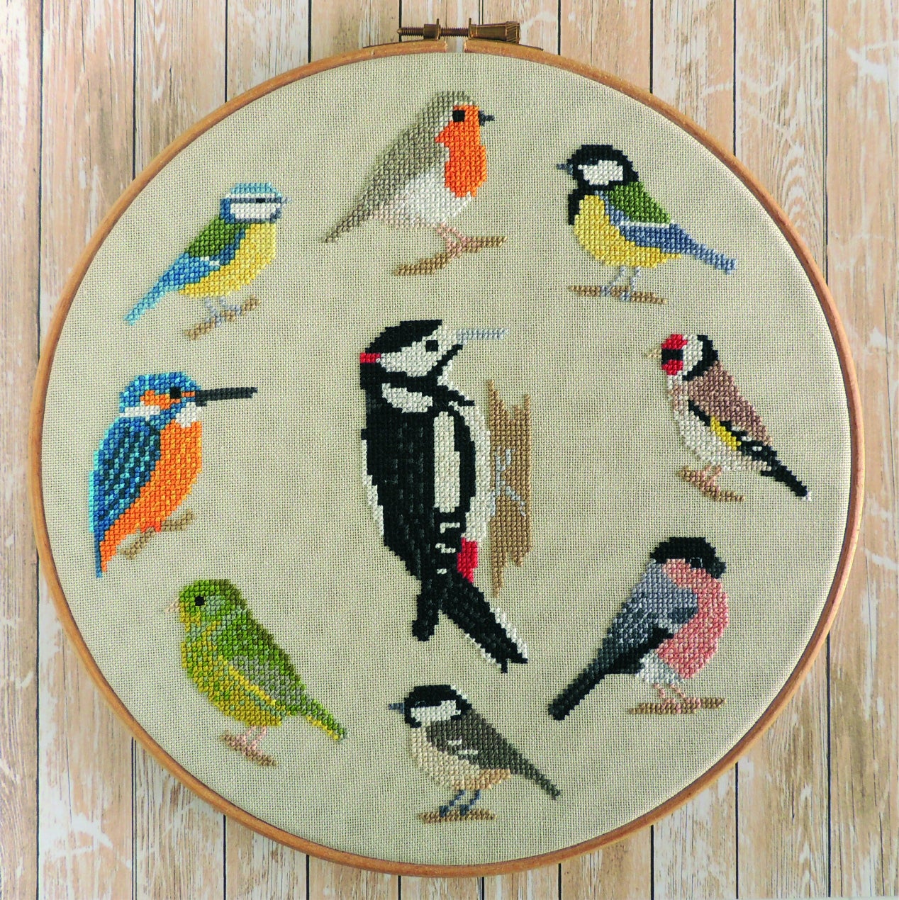 Birds of Britain cross stitch sampler - Payhip