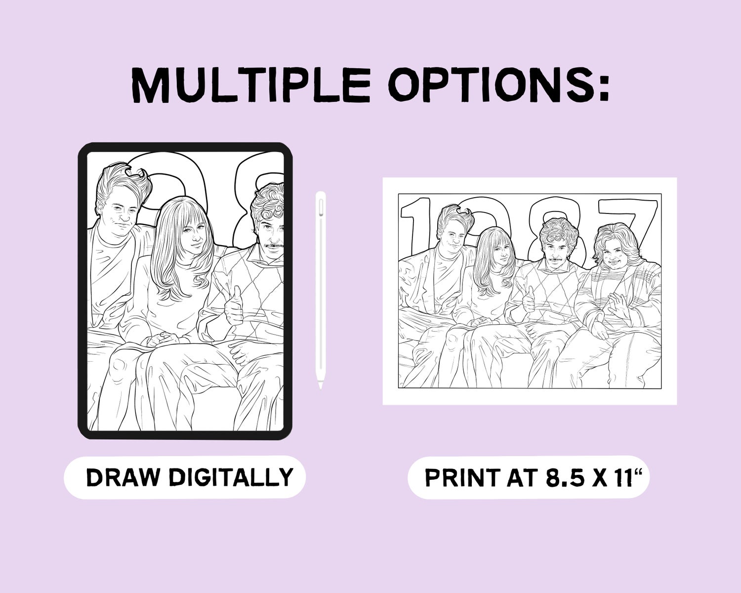 Thanksgiving | Friends TV Show Printable Coloring Page | High Quality ...