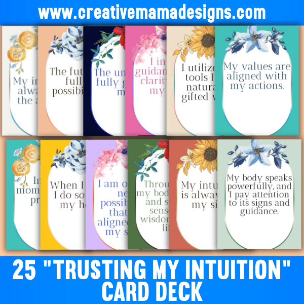 24 "Trusting My Intuition" Card Deck - PRODUCT 119 - Commercial Use ...