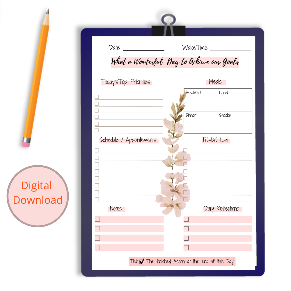 INSTANT DOWNLOAD Printable and Digital Planner for Taking Good notes ...
