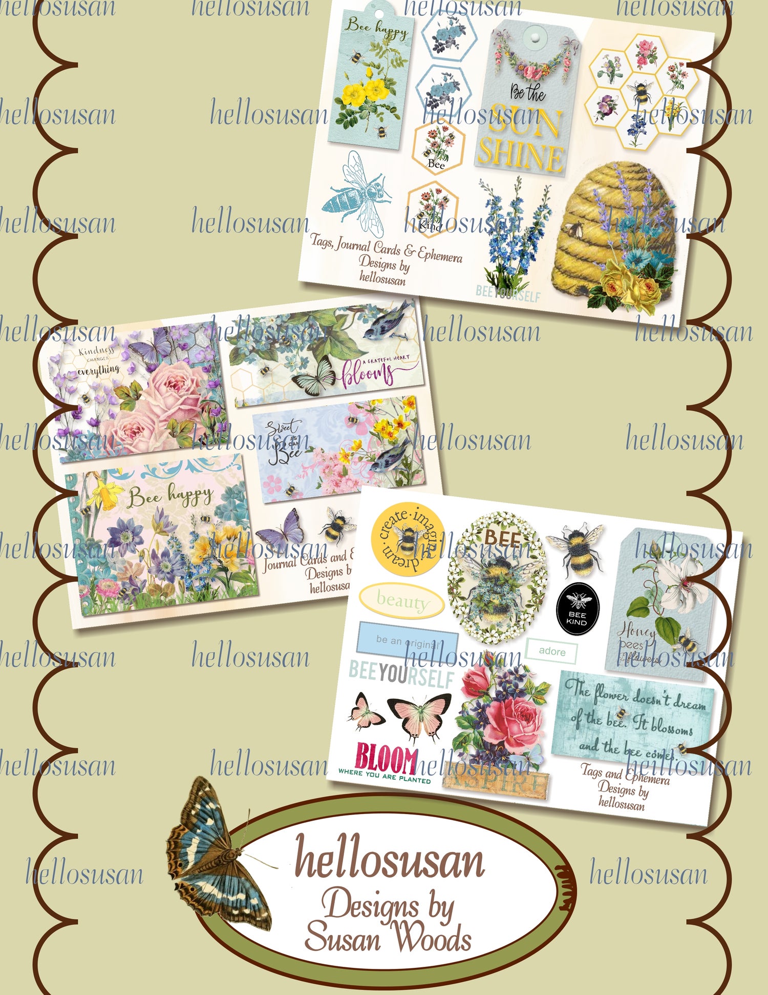 Bee Garden Journal Digital Kit - Payhip