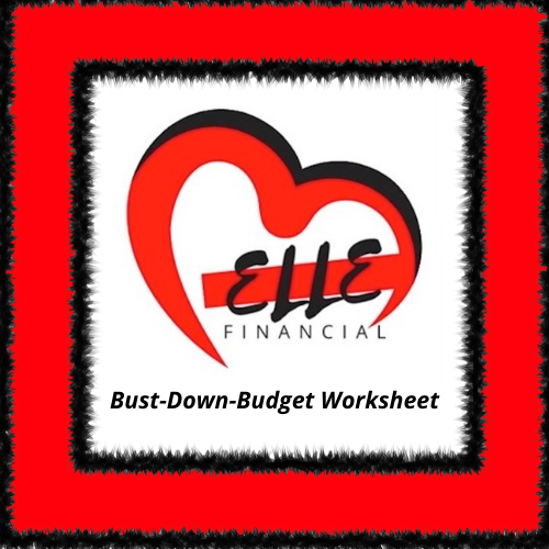 Bust Down Budget Worksheet Payhip
