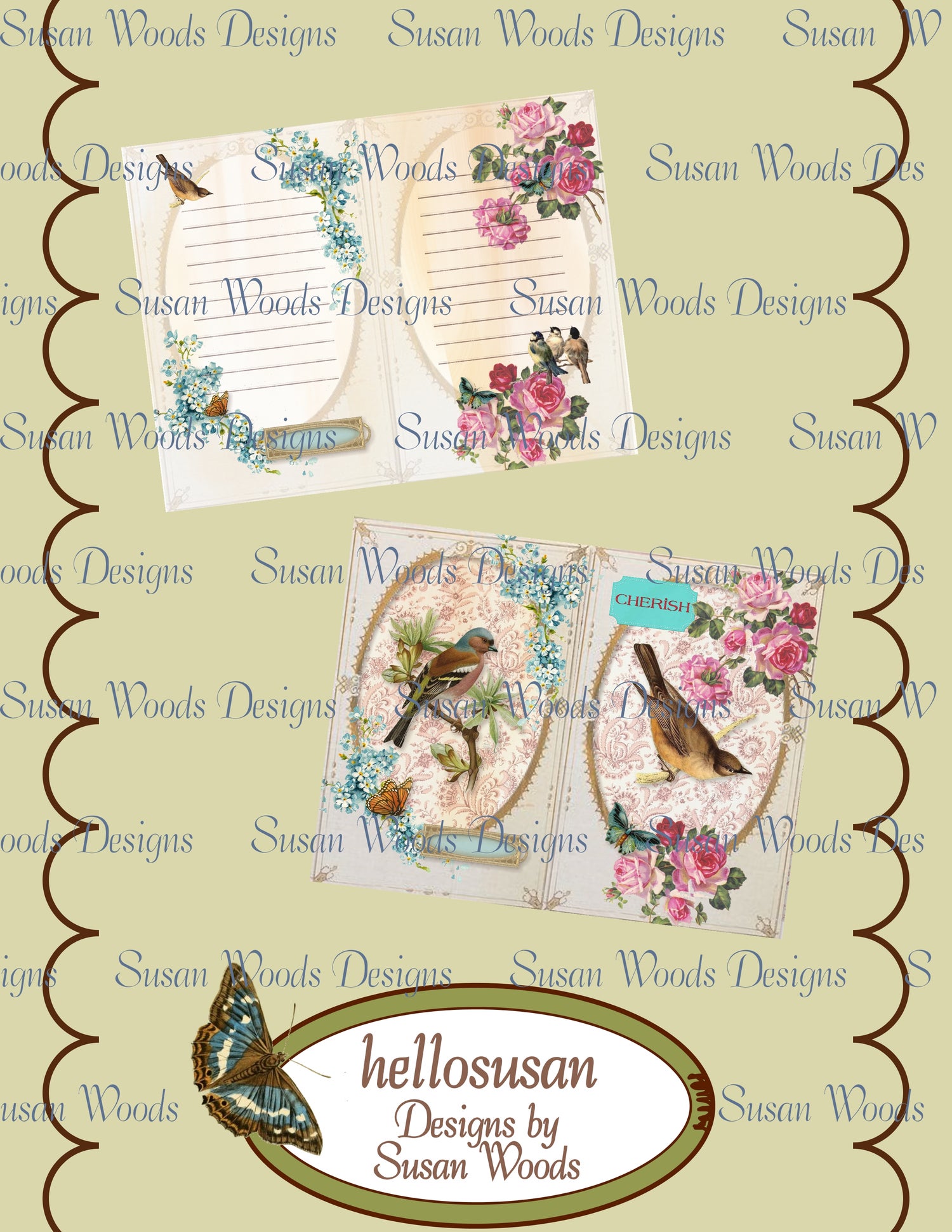Vintage Birds Journal Digital Kit - Payhip