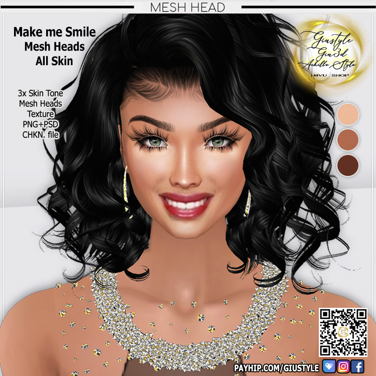 MAKE ME SMILE MESH HEAD ALL SKIN ZELL #PNG - Payhip