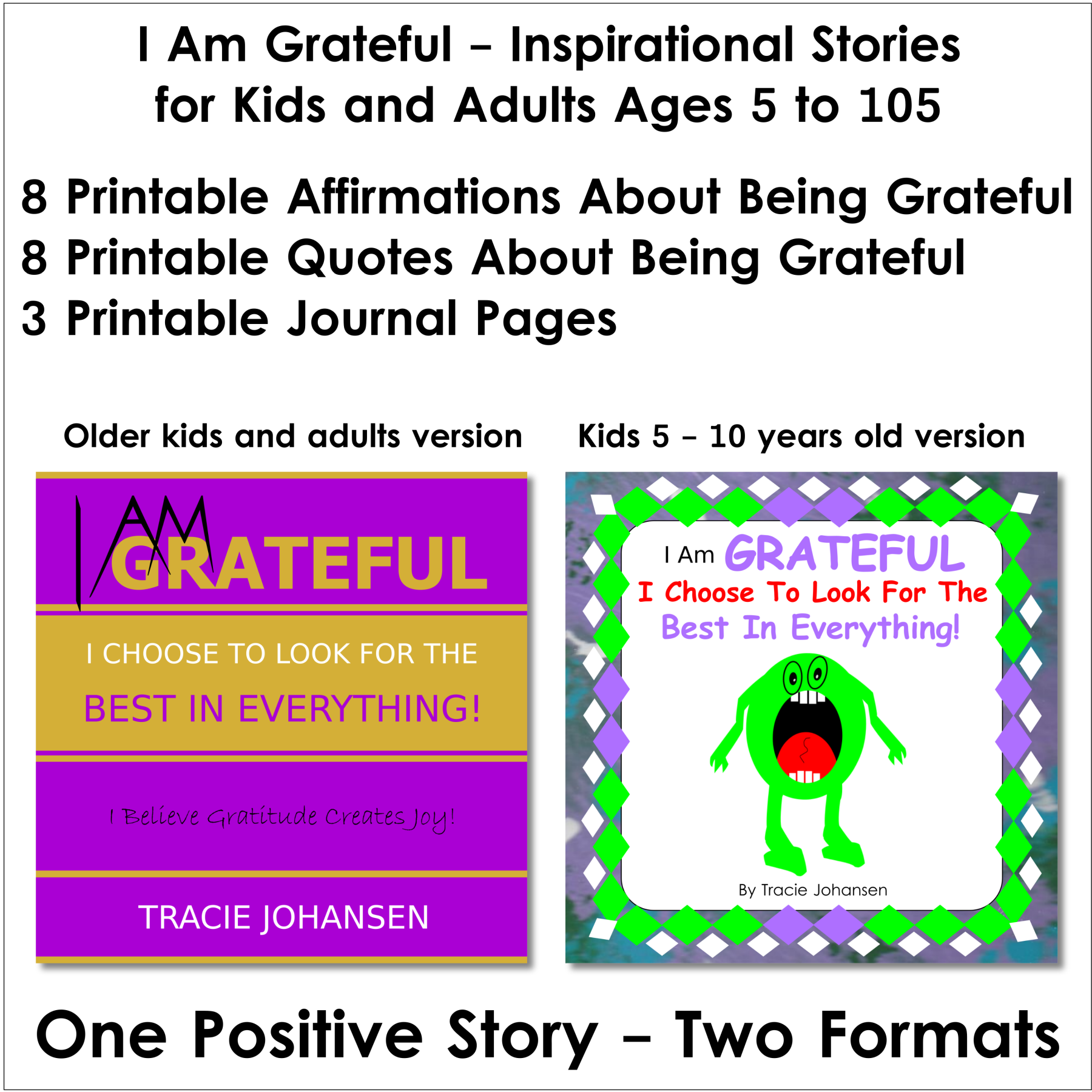 I Am Grateful Ebook, Printable Quotes, Affirmations and Journal Pages ...
