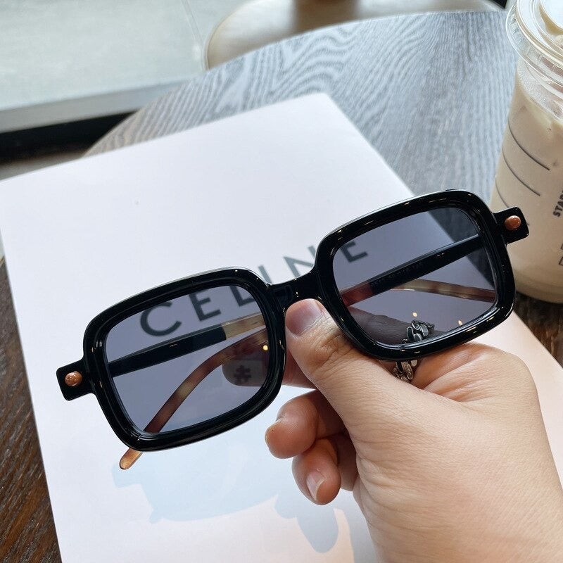 New Luxury Designer Square Sunglasses For Women Fashion Vintage ...