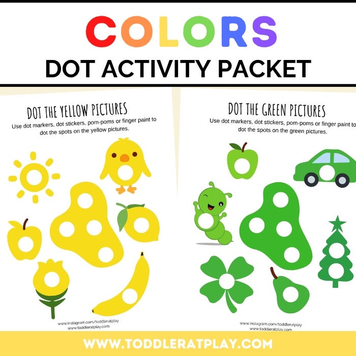 Colors Dot Activity Packet - Payhip