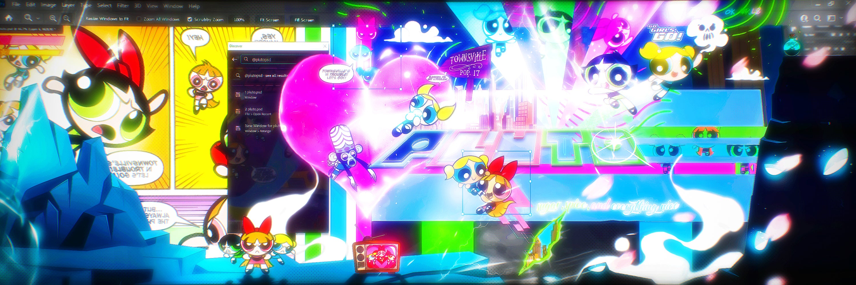 Powerpuff Girls Header PSD - Payhip