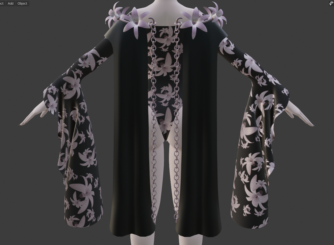 Winter Shoulder Cape - Rigged FBX - Vrchat clothing - Commercial use ...